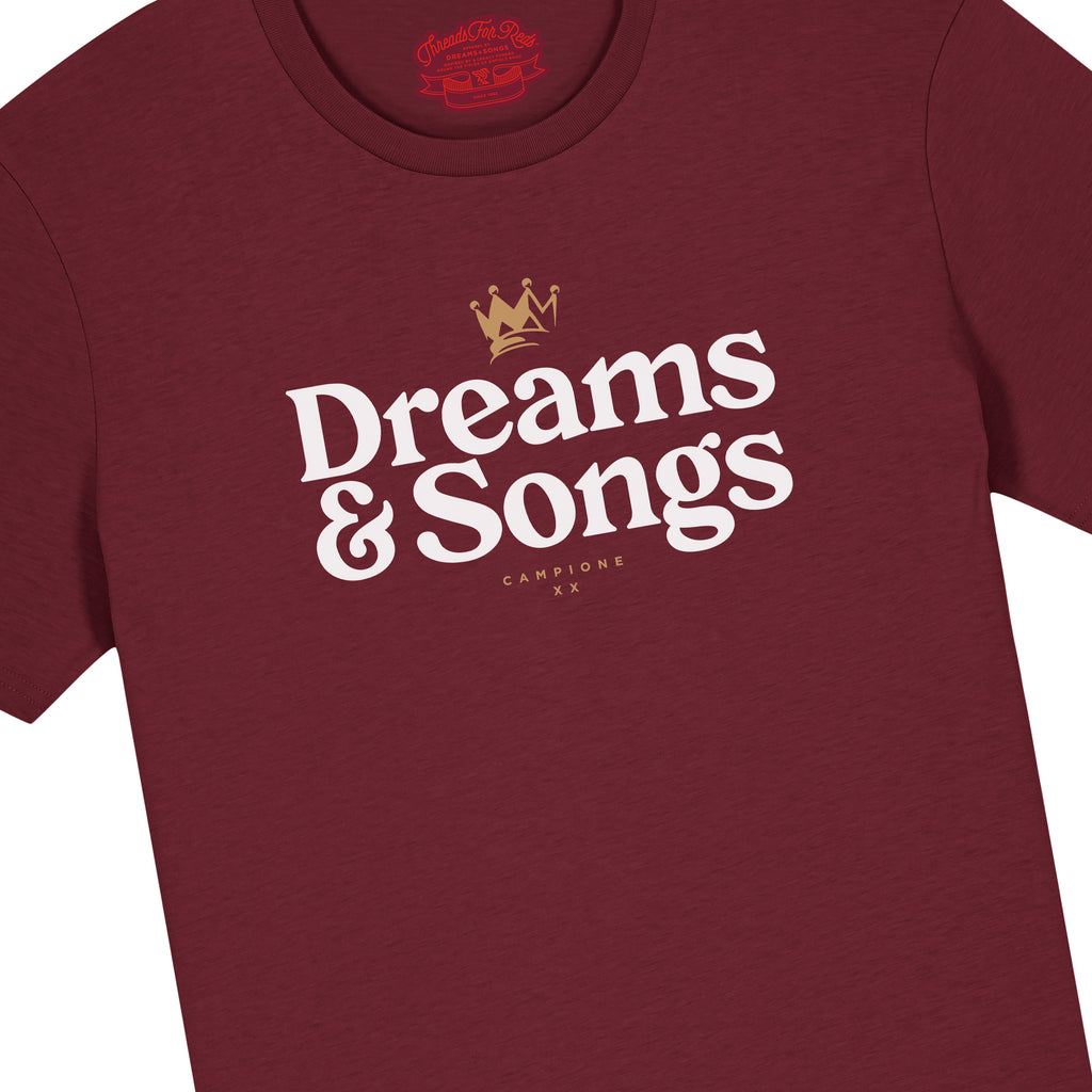 Dreams & Songs 2025 PL Winners Tee – Threads For Reds